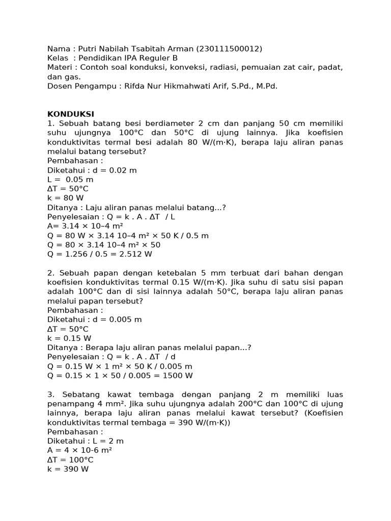07 - Putri Nabilah Tsabitah Contoh Soal Zat Dan Energi | PDF