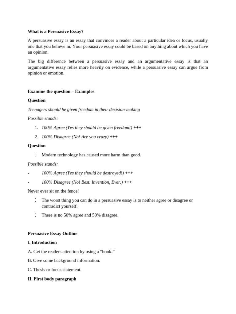 How to Write a Persuasive Essay Guide | PDF | Essays | Social Media