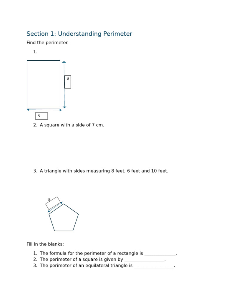 Grade VI Math Area | PDF