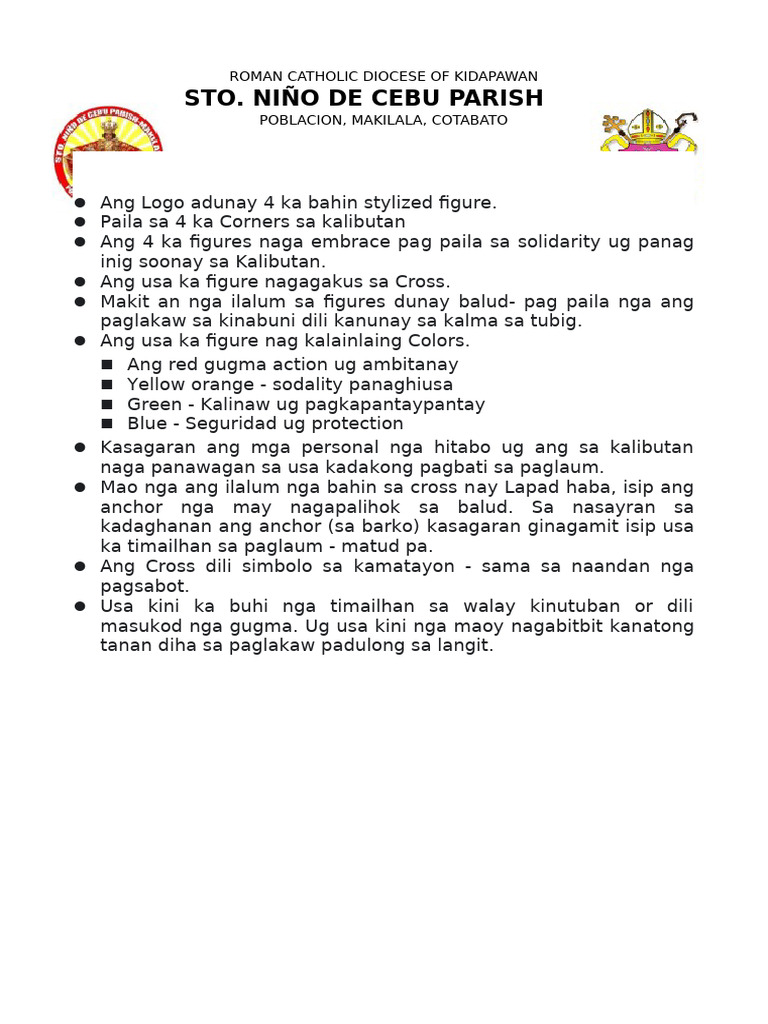 Ang Logo Adunay 4 Ka Bahin Stylized Figure | PDF