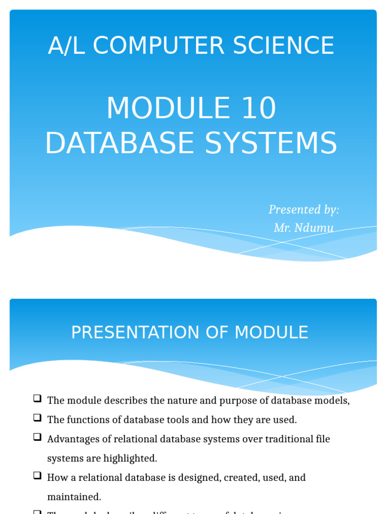 DATABASE SYSTEMS_AL COM SCS | PDF | Relational Database | Relational Model