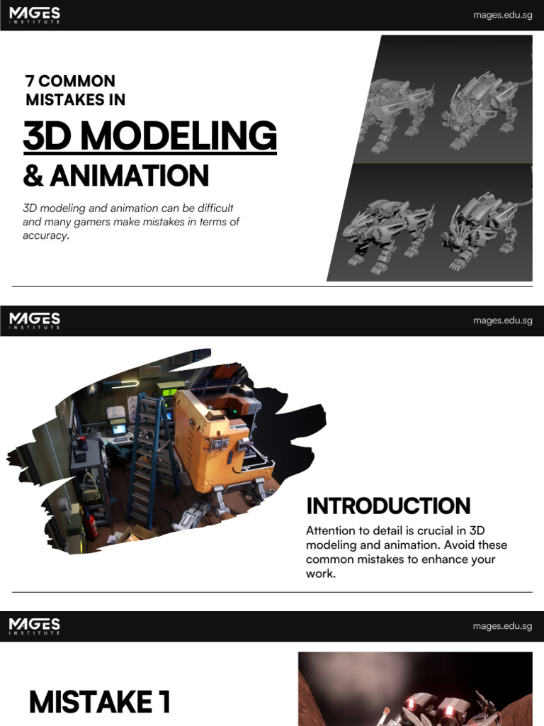 7 Common Mistakes in 3D Modeling and Animation | PDF