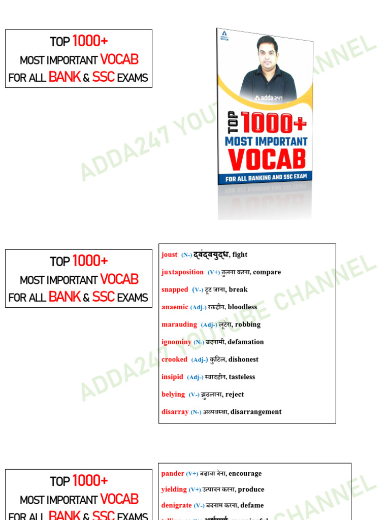 1000+ Vocab | PDF