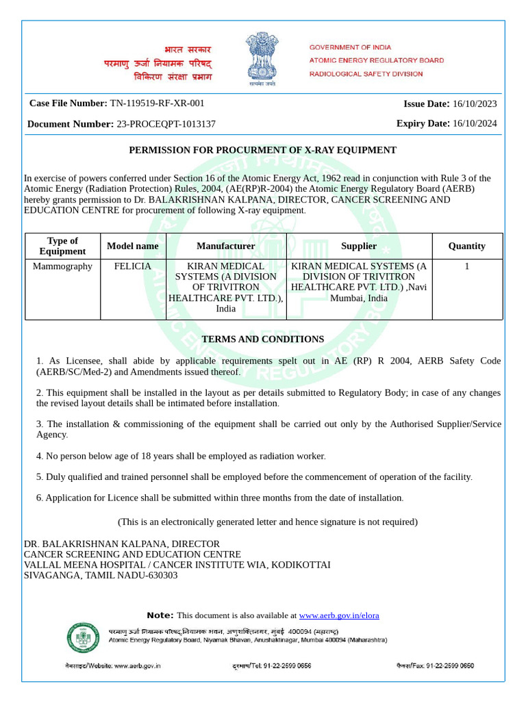 E1 Approval Letter 20231016121027476 | PDF