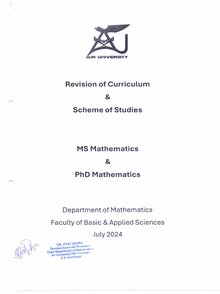 MS PHD Maths F 24 | PDF