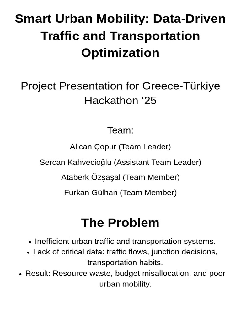 Insufficient Traffic Data Causes Inefficient Urban Planning, Resource ...