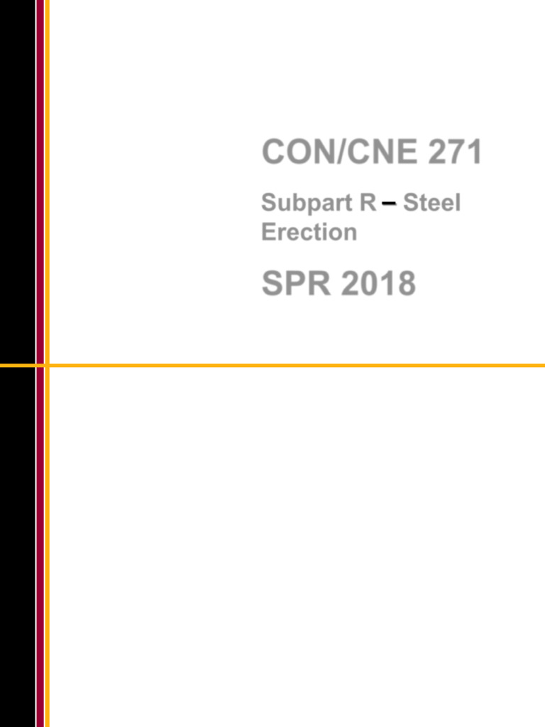 Subpart R - Steel Erection | PDF | Elevator | Crane (Machine)