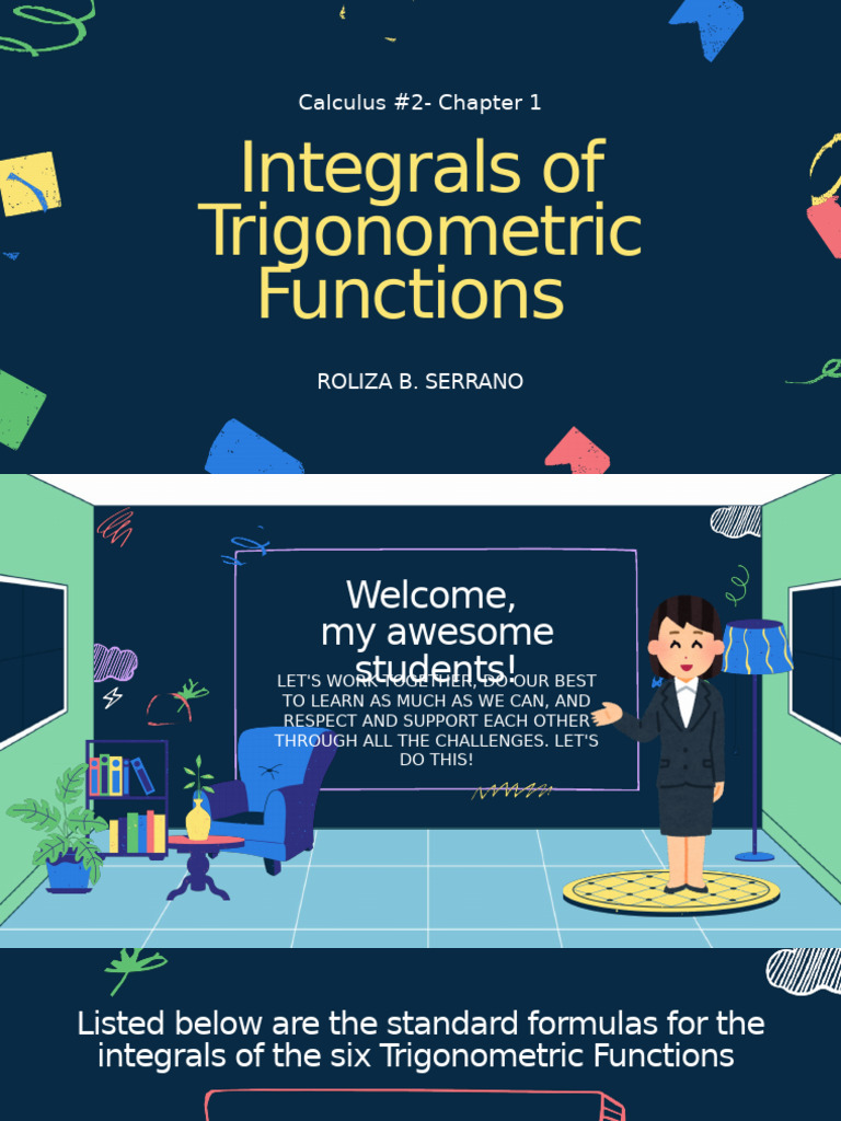 Calculus-1-chapter-1-Integrals-of-Trigonometric-Functions | PDF | Trigonometric Functions | Integral