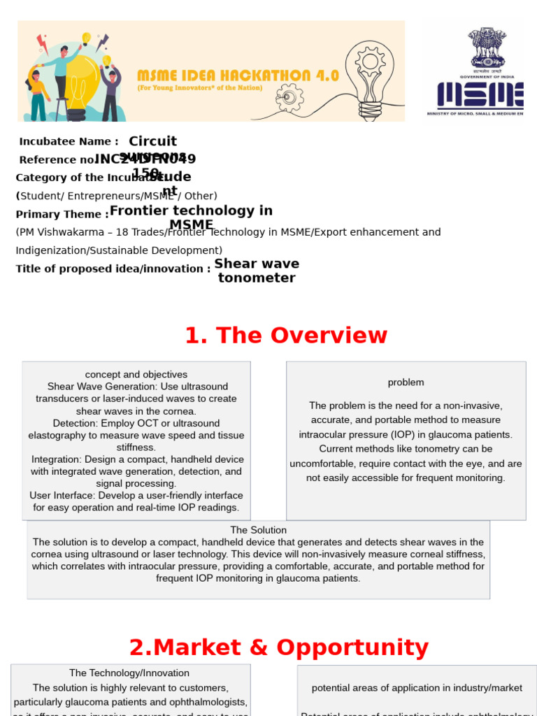 MSME IDEA HACKATHON 4.0 Presentation Template..Pptx - 20241024 - 105008 ...