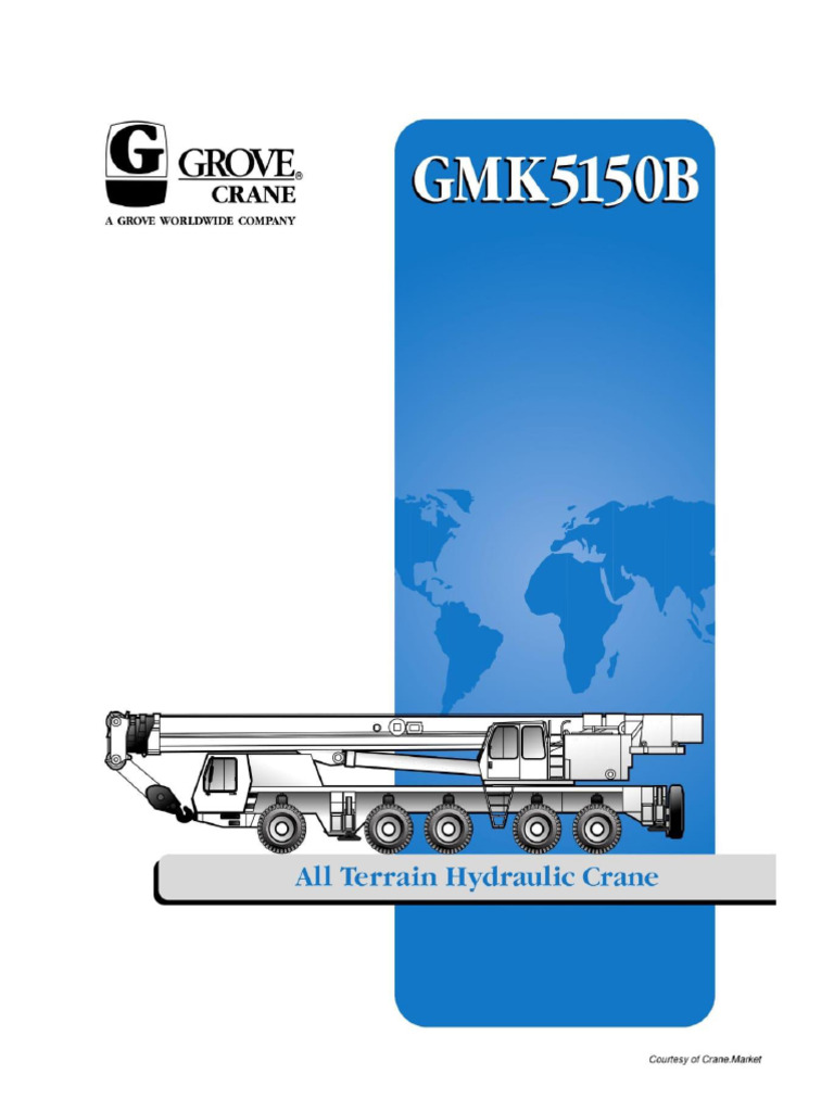 GMK 5150b Load Chart of 150 Ton Crane | PDF | Crane (Machine) | Truck