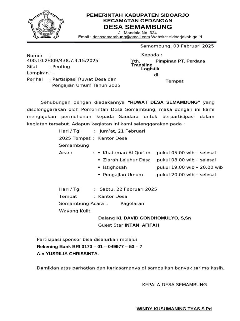 PROPOSAL PT. Perdana | PDF