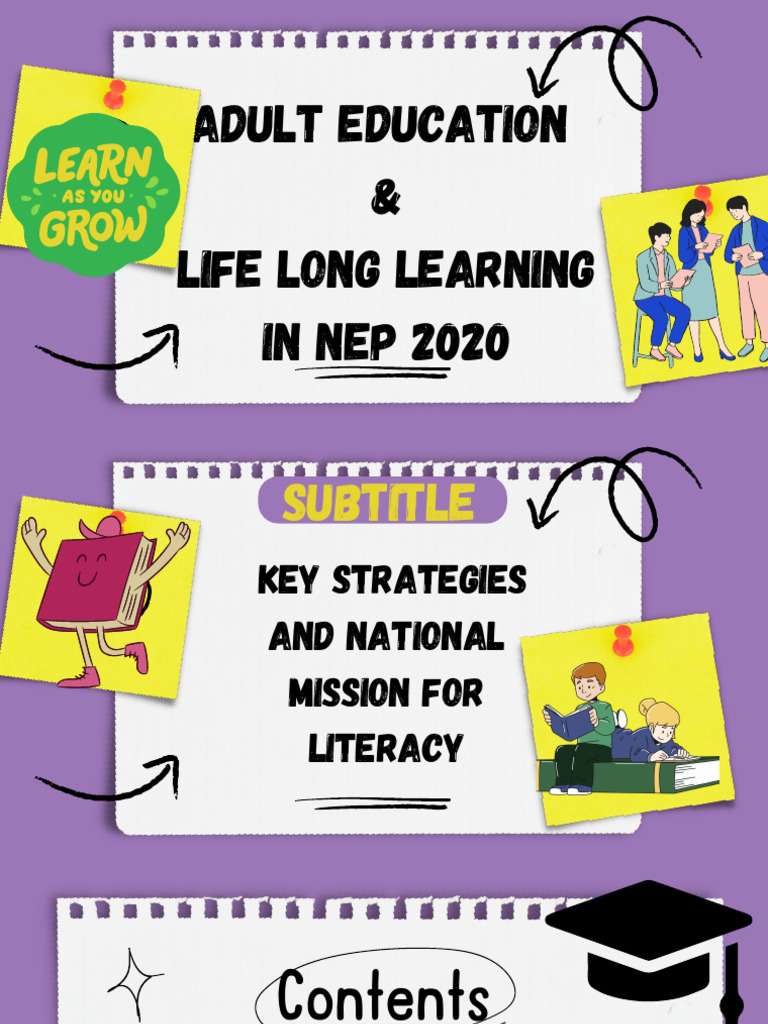 Adult Education Strategies in NEP 2020 | PDF | Volunteering | Literacy