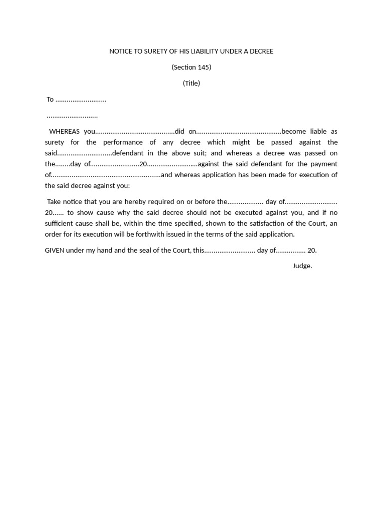 Notice of Liability | PDF