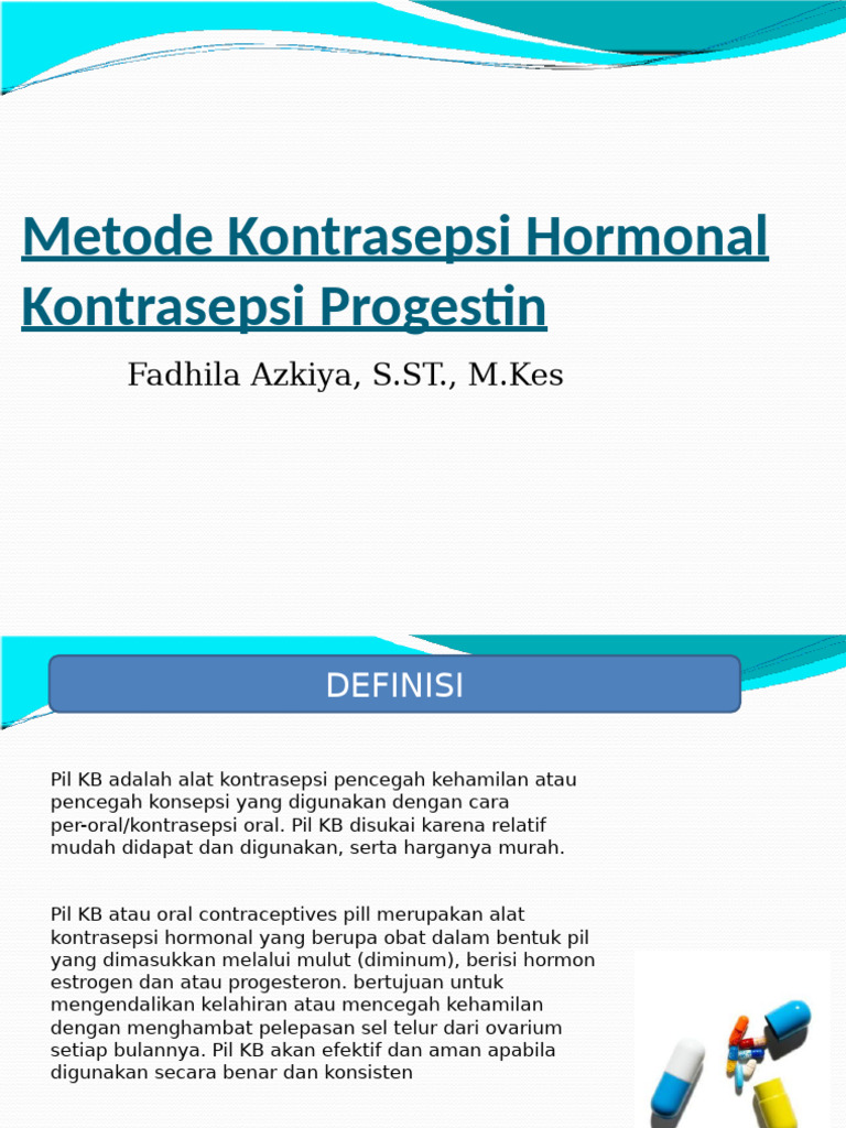 Panduan Lengkap Kontrasepsi Hormonal | PDF