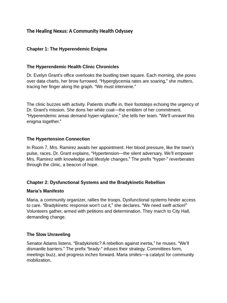 The Healing Nexus- Reading activity 1 | PDF | Medical Specialties ...