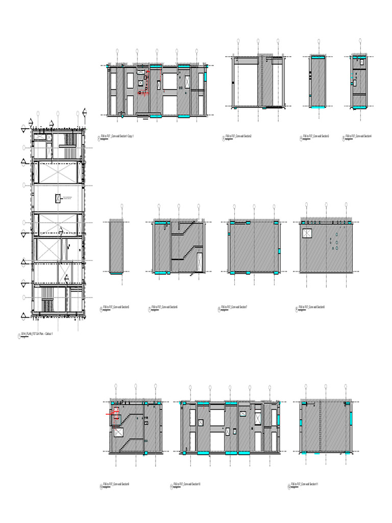 BS02-F06 To F07 CORE WALL SECTION | PDF