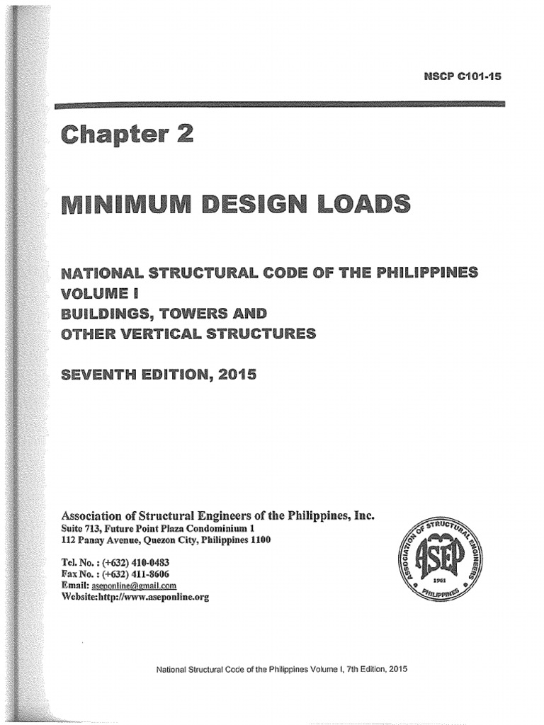 NSCP-2015 Chapter 2 | PDF
