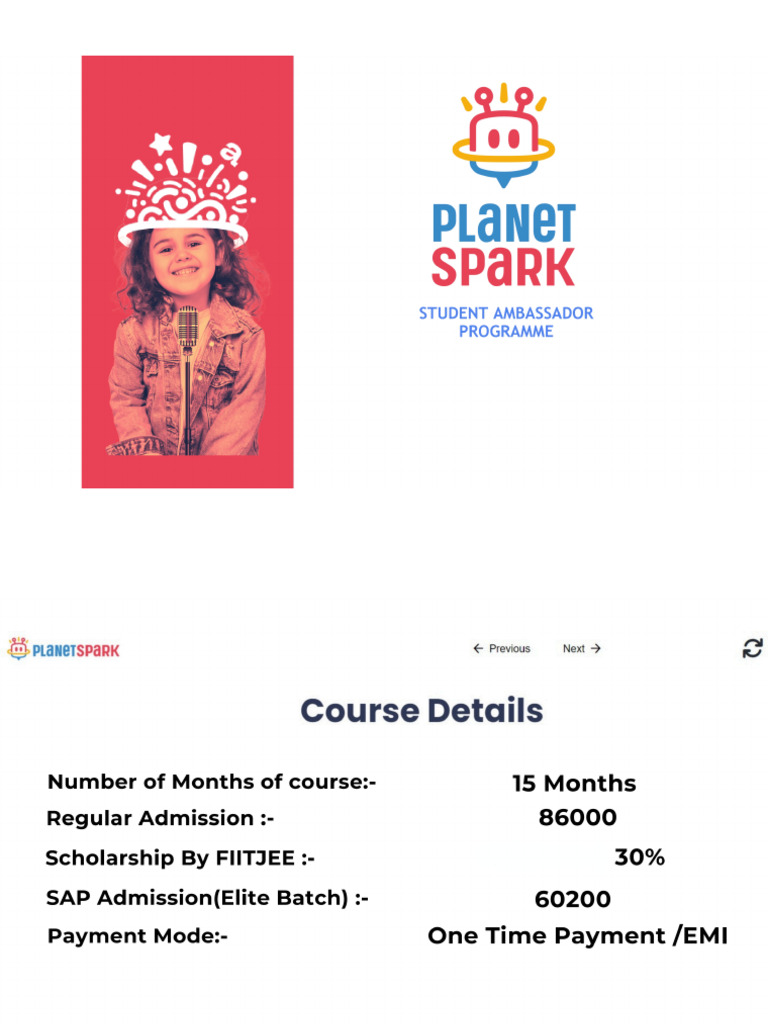 PlanetSpark Curriculum | PDF