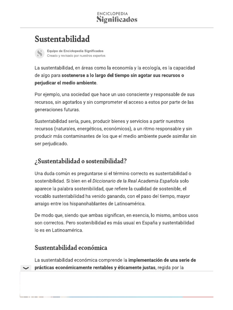 Sustentabilidad | PDF