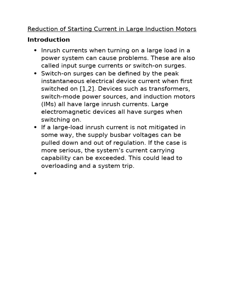 Induction Motor Project | PDF