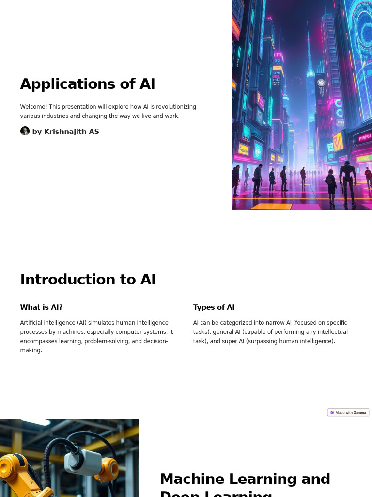 Applications of AI | PDF