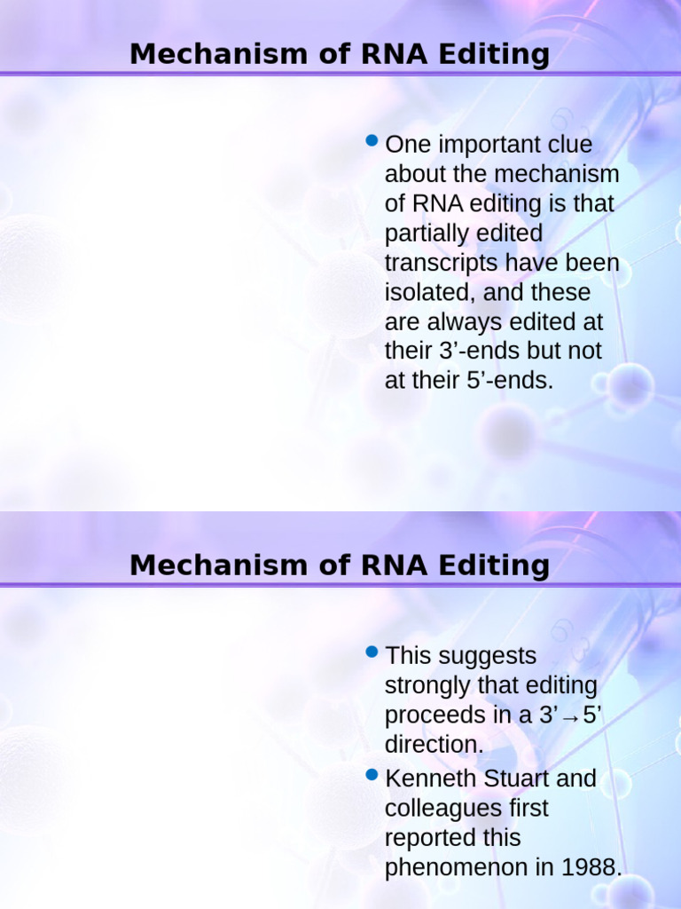 RNA Editing Mechanism Explained | PDF | Primer (Molecular Biology ...
