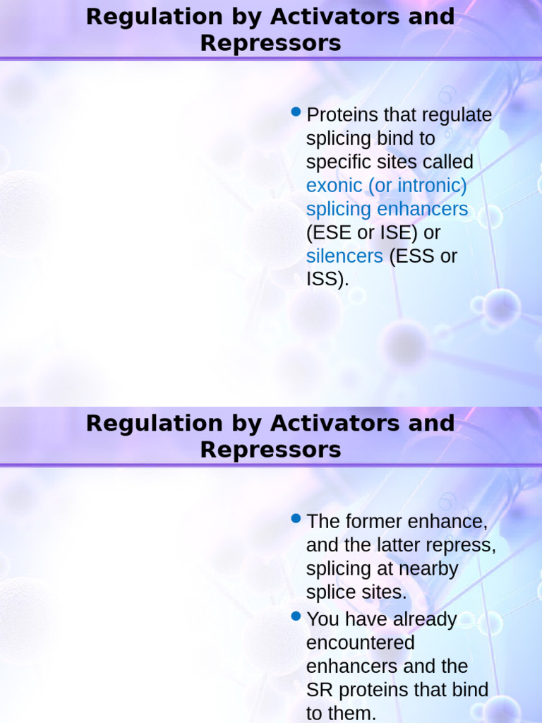 135-Regulation by Activators and Repressors 2 | PDF | Alternative ...