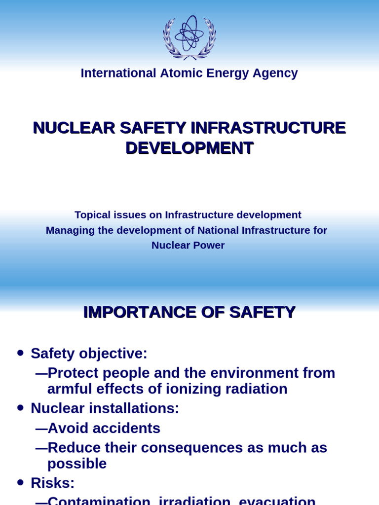 1 IAEA - Nuclear Safety Infrastructure Development | PDF ...