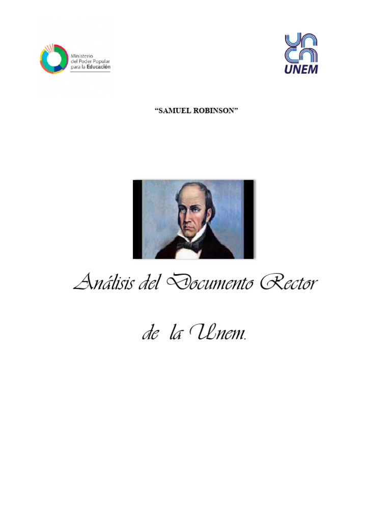 Análisis del Documento Rector de la UNEM | PDF | Evaluación | Venezuela