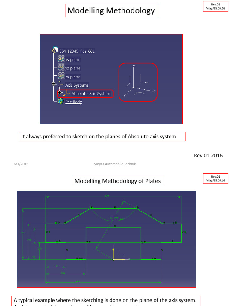 Plate Modelling Methodology Guide | PDF | Machining