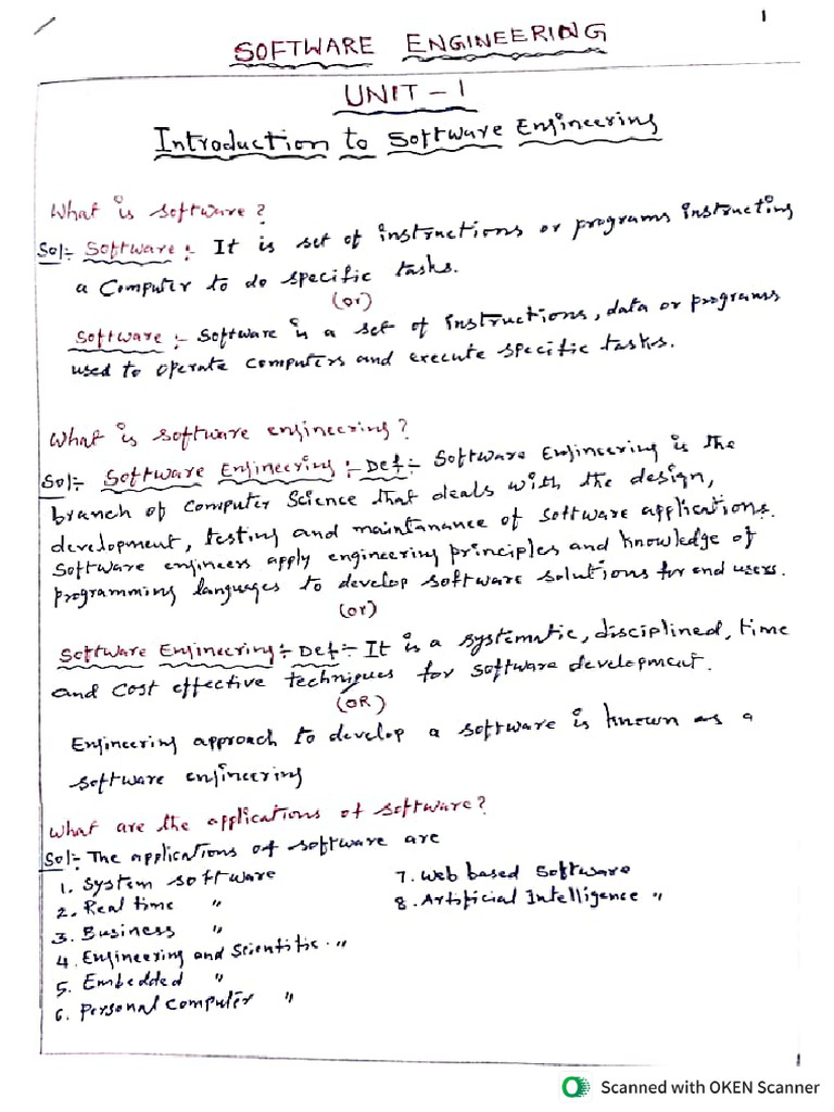 1.software Engineering Introduction | PDF