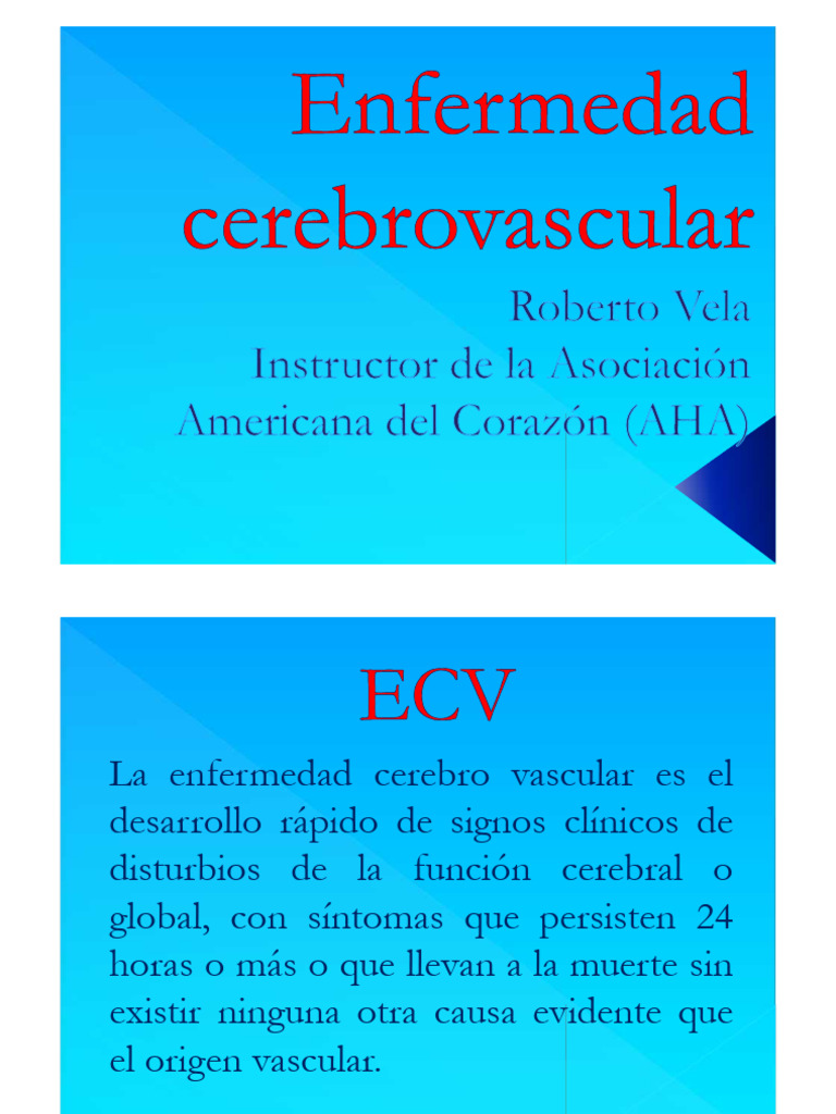 Ataque Cerebrovascular | PDF | Carrera | Isquemia