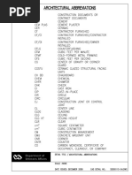Architectural Abbreviations Guide | PDF | Concrete | Wall