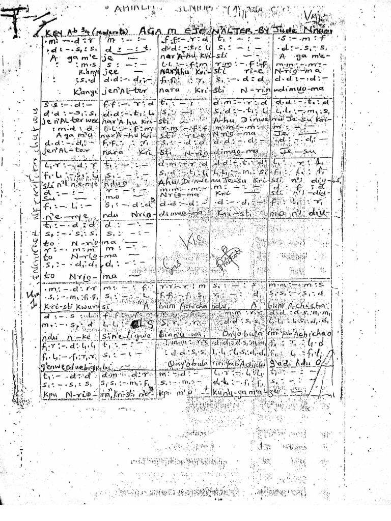 (Choirscript - Com) - Aga-M-Eje-N'alter-Jude-Nnam-260a1 | PDF