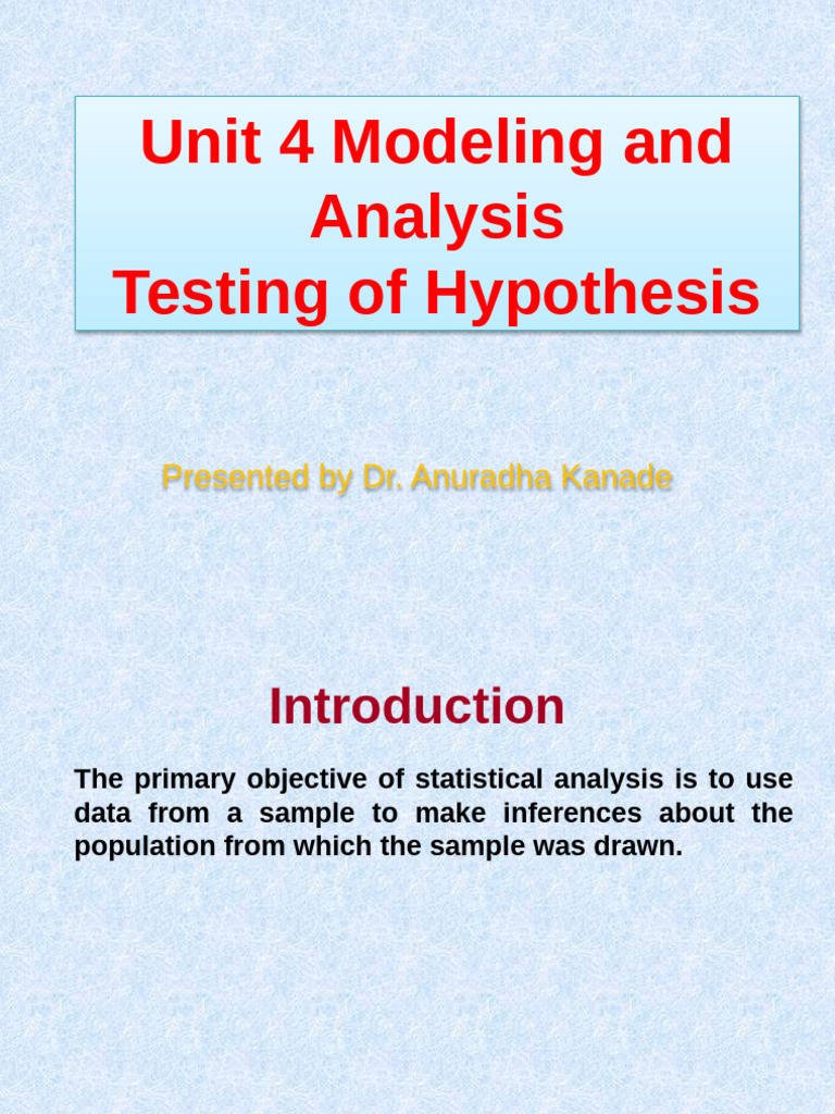 Hypothesis Testing Overview and Methods | PDF | Type I And Type Ii ...