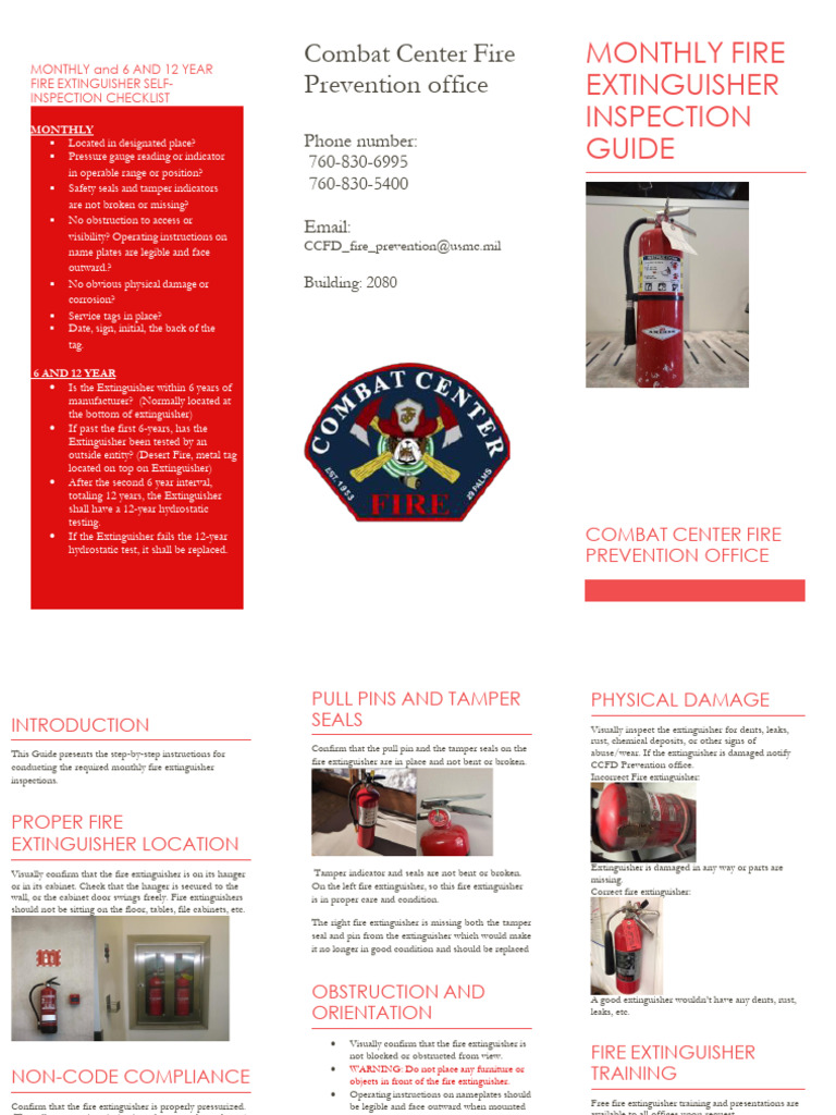 Fire Extinguisher Pamphlet | PDF