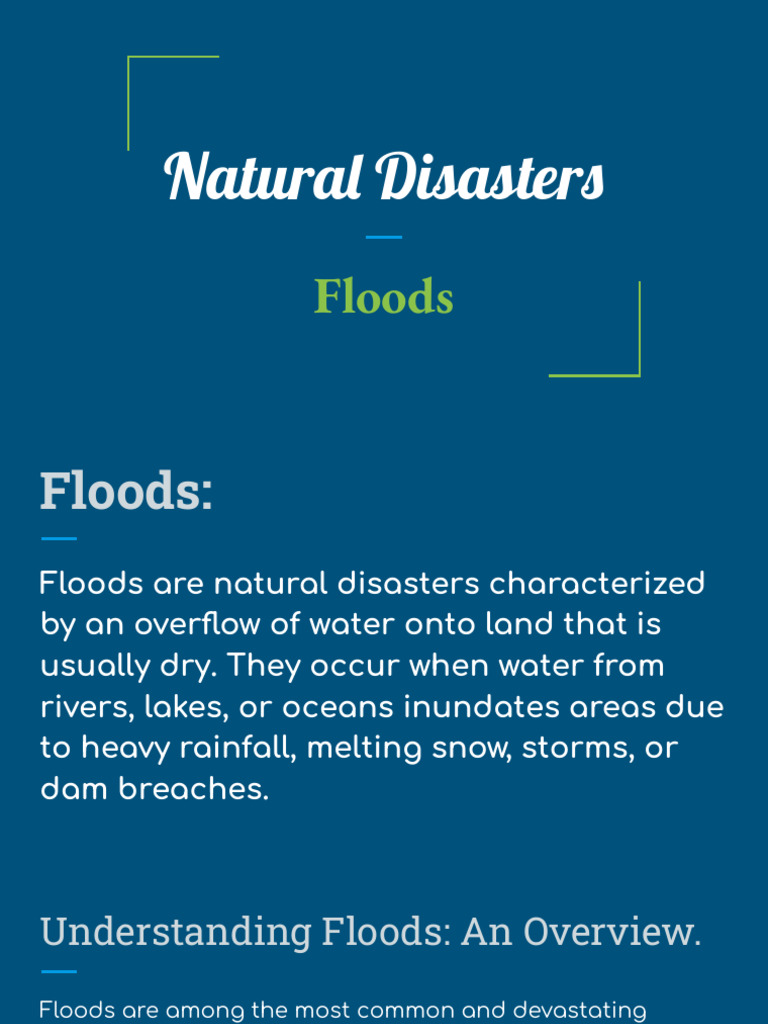 Floods, A natural disaster | PDF | Flood | Natural Disasters