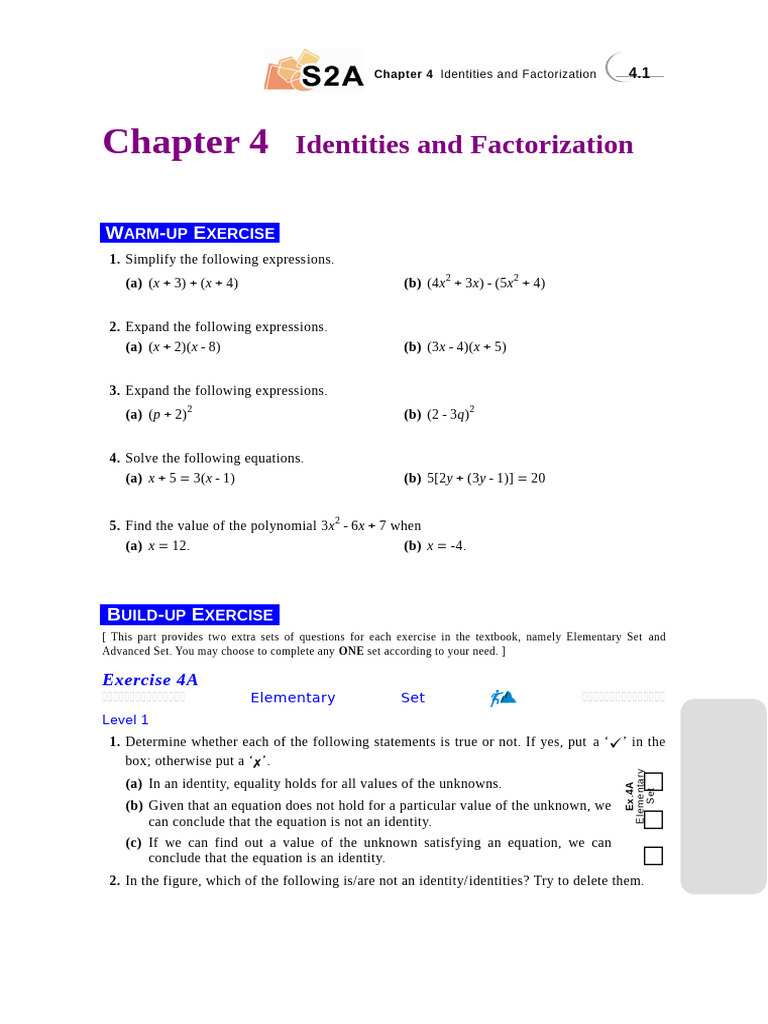 Simplifying and Factoring Expressions | PDF | Equations | Mathematics