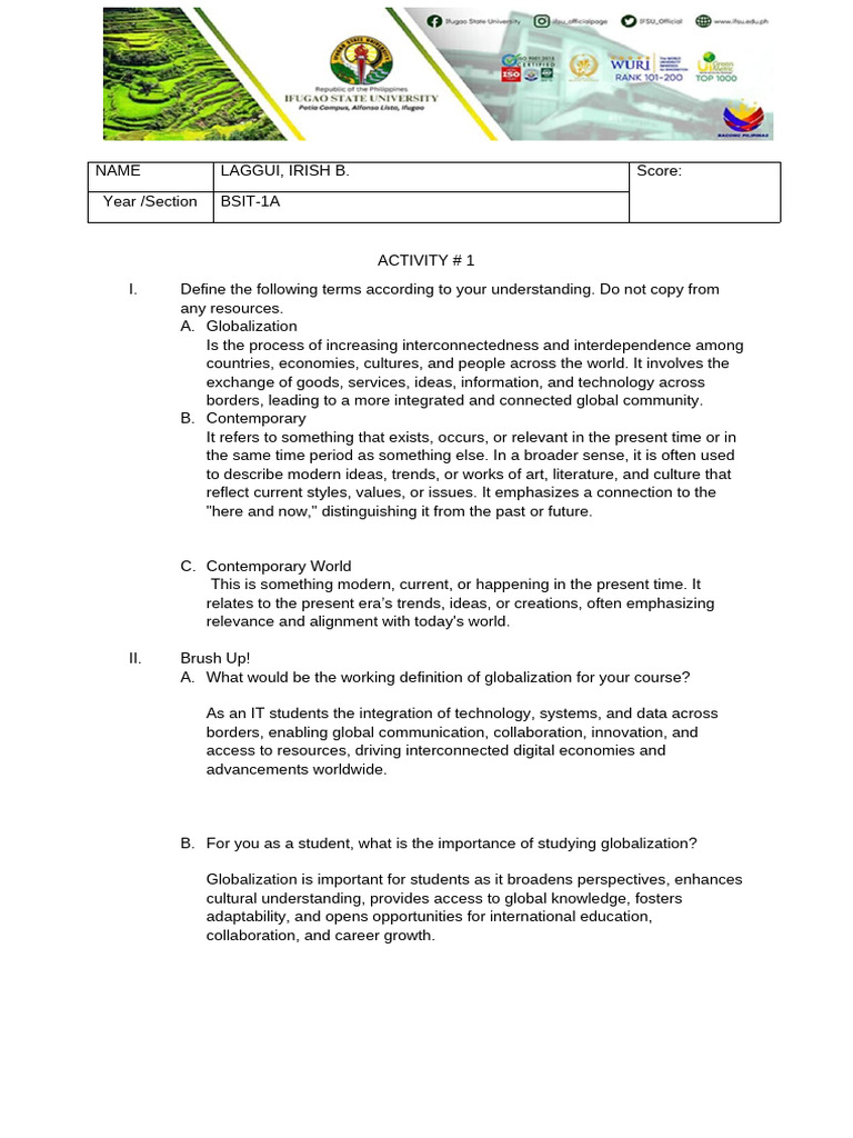 Understanding Globalization in Today's World | PDF | Globalization ...