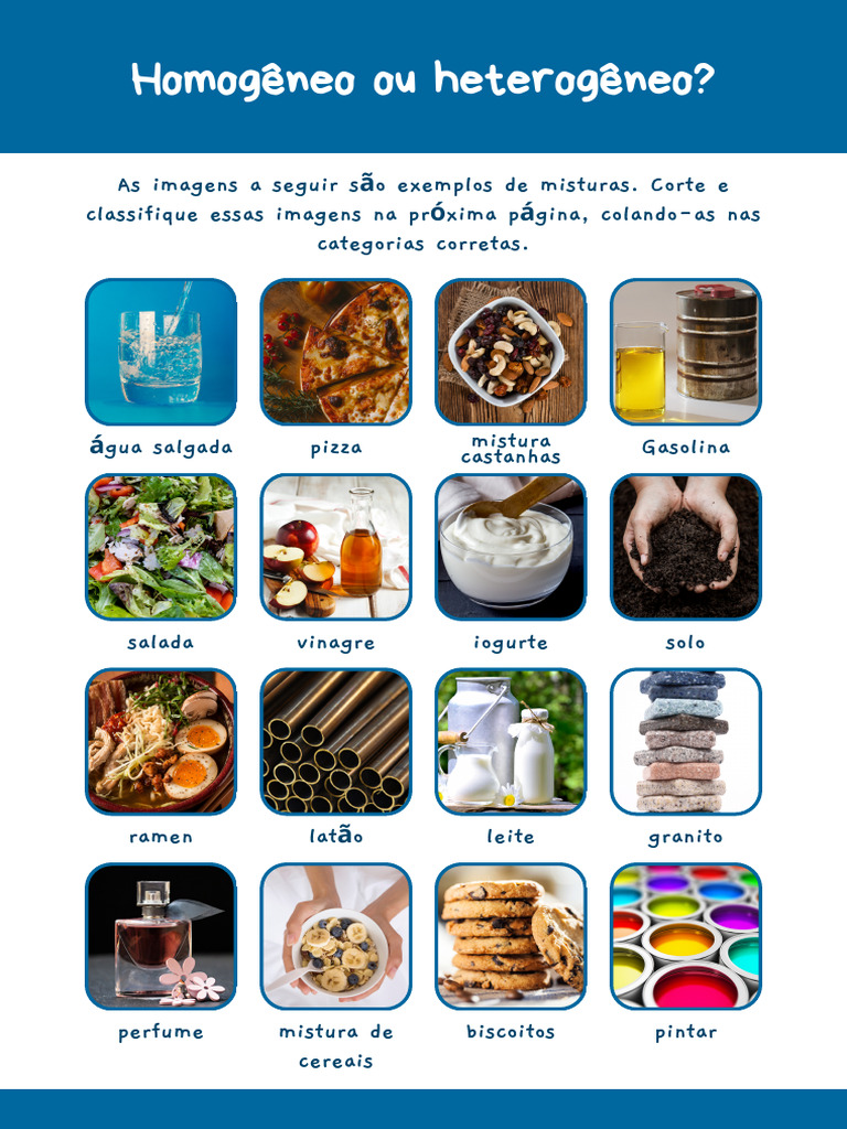 Atividade Homogêneo ou Heterogêneo | PDF