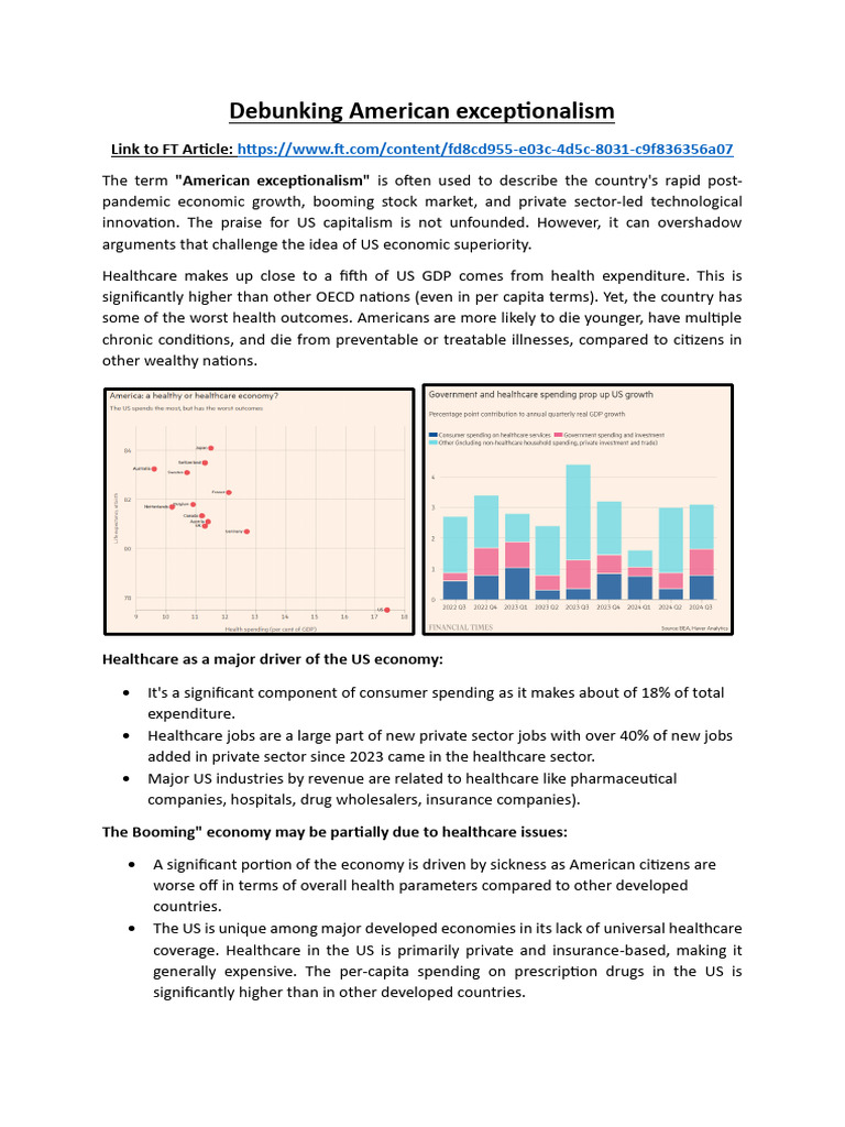 Debunking American Exceptionalism | PDF | Government Spending | Deficit Spending