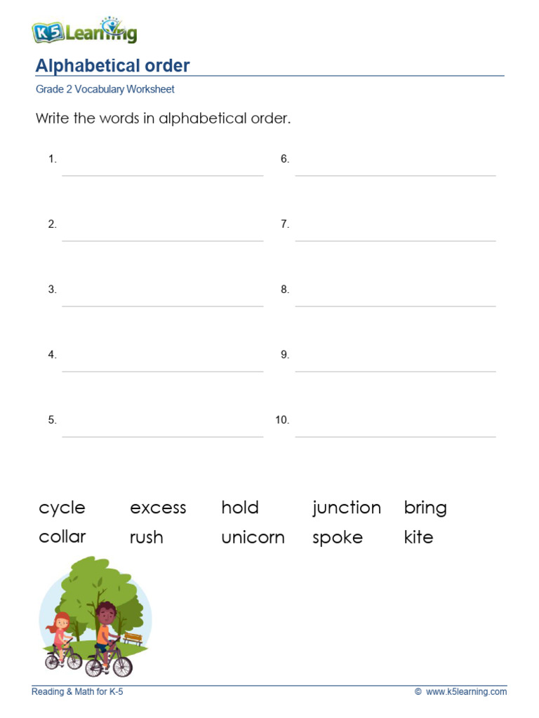 2nd-grade-alphabetical-order-list-4 | PDF