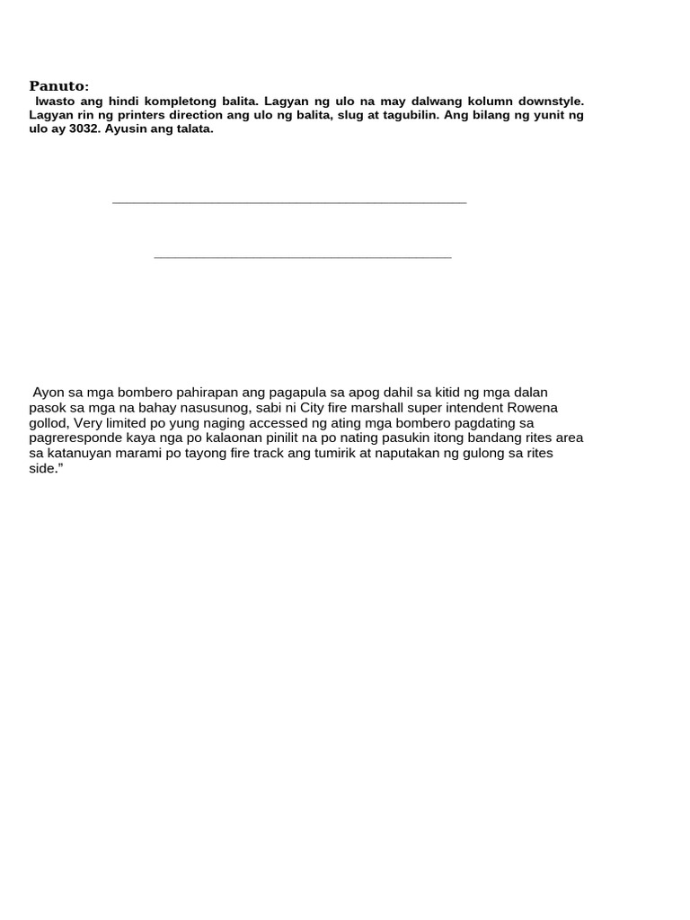 E2 (Headline Writing) | PDF E2 (Headline Writing) | PDF