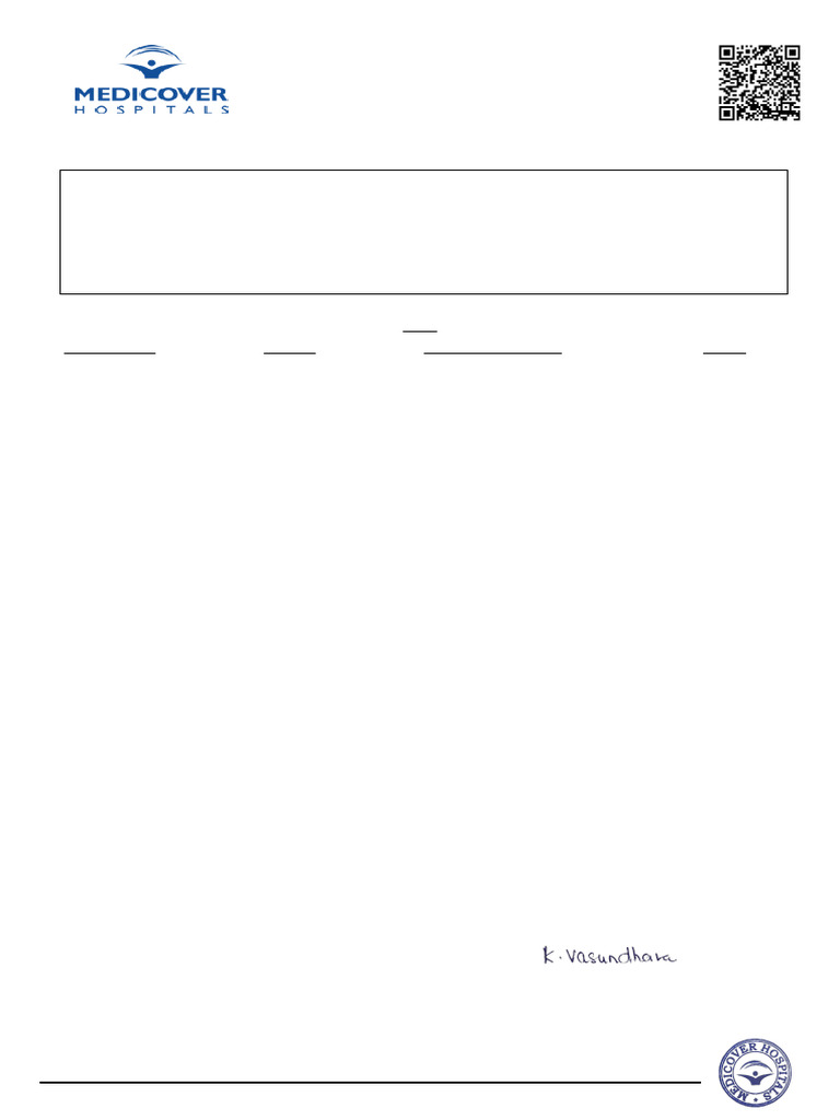 Medicover Hospital Lab Report Download | PDF