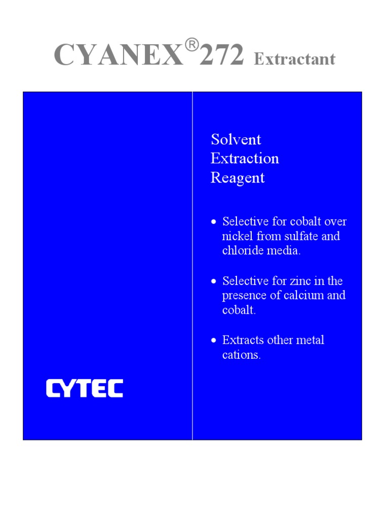Cyanex 272 | PDF | Gas Chromatography | Chromatography