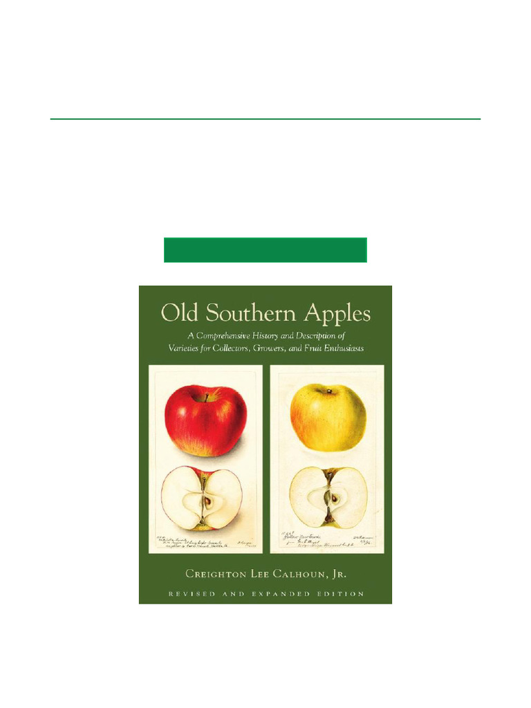 Old Southern Apples: History & Varieties | PDF