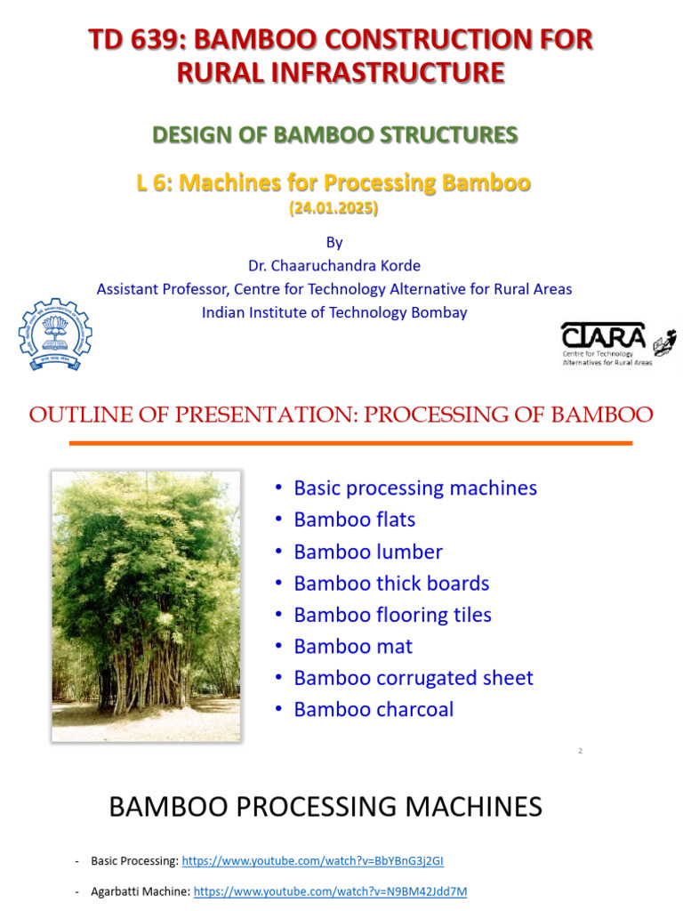 6 - Machines Use For Processing Bamboo | PDF