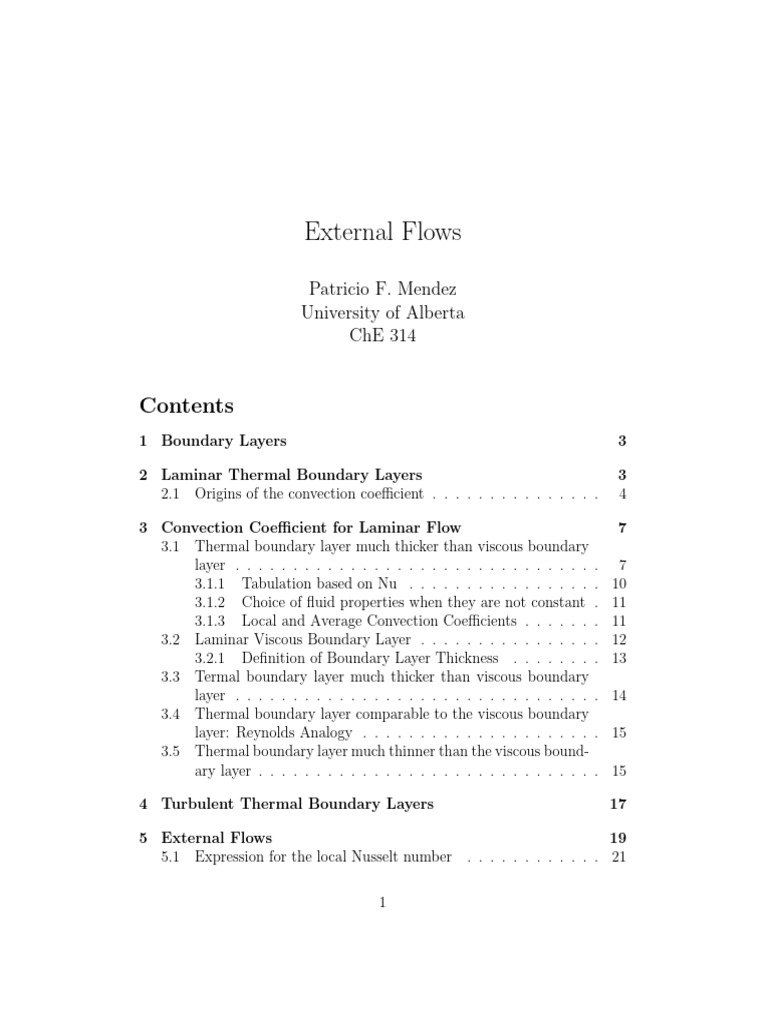 Boundary Layers-External Flows | PDF | Boundary Layer | Laminar Flow