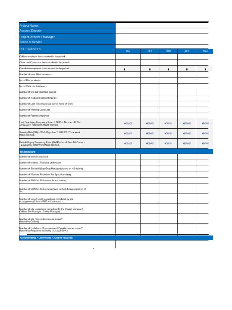 Ultratech Mumbai Project-Monthly H&S Performance Report. | PDF | Safety | Occupational Safety ...