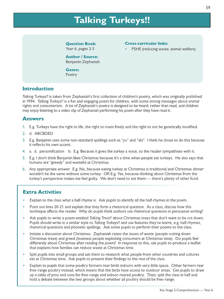 CGP Comprehension E6CW221 Year6 Book2 | PDF | Cyberbullying | Malala ...